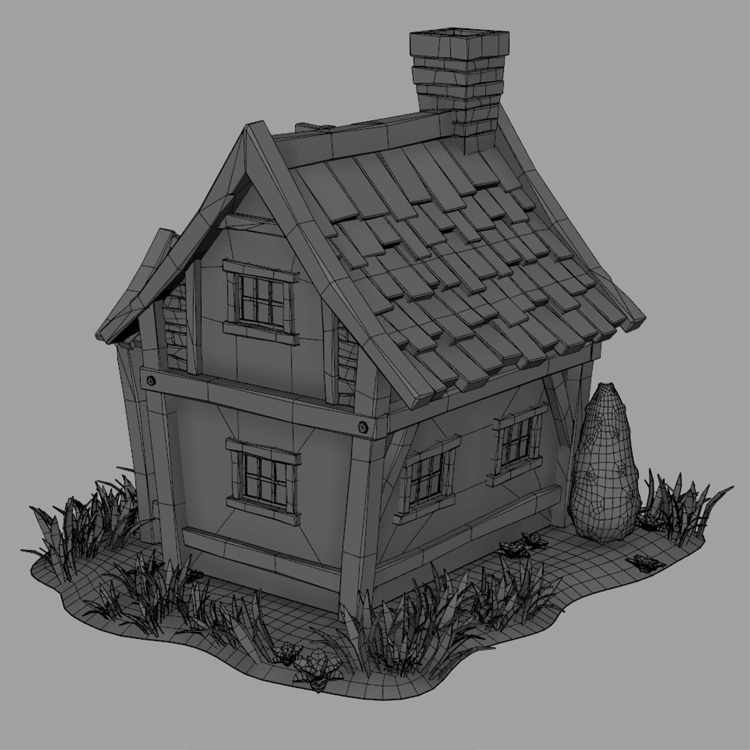 3D Small Cottage 04 Model - TurboSquid 2128315