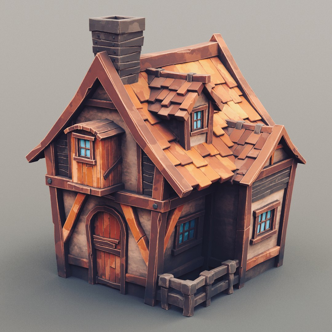 3D Small Cottage 04 Model - TurboSquid 2128315