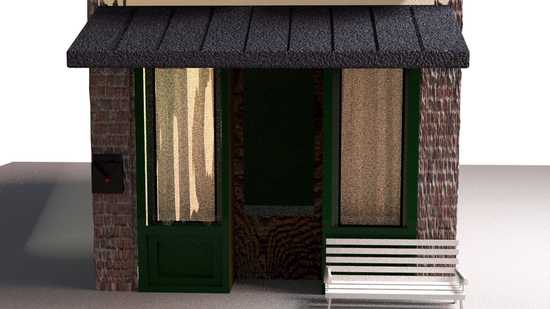 Story Brick Building 3d Model