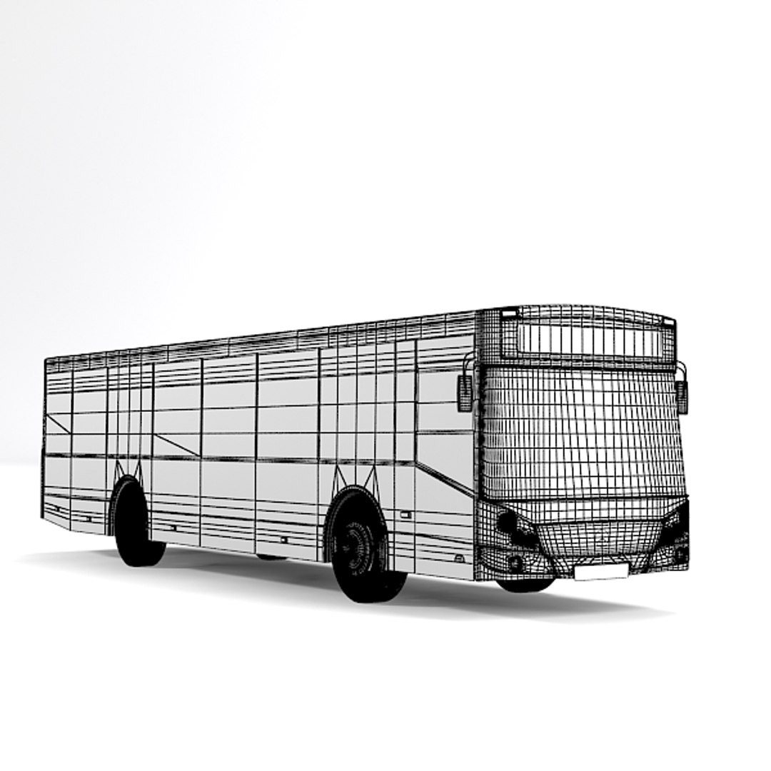 mercedes-benz om 926 city bus 3d model