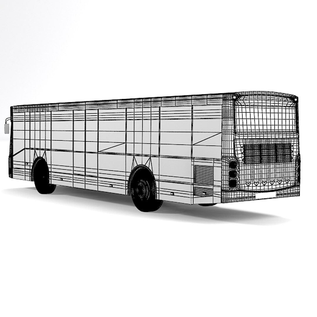 mercedes-benz om 926 city bus 3d model
