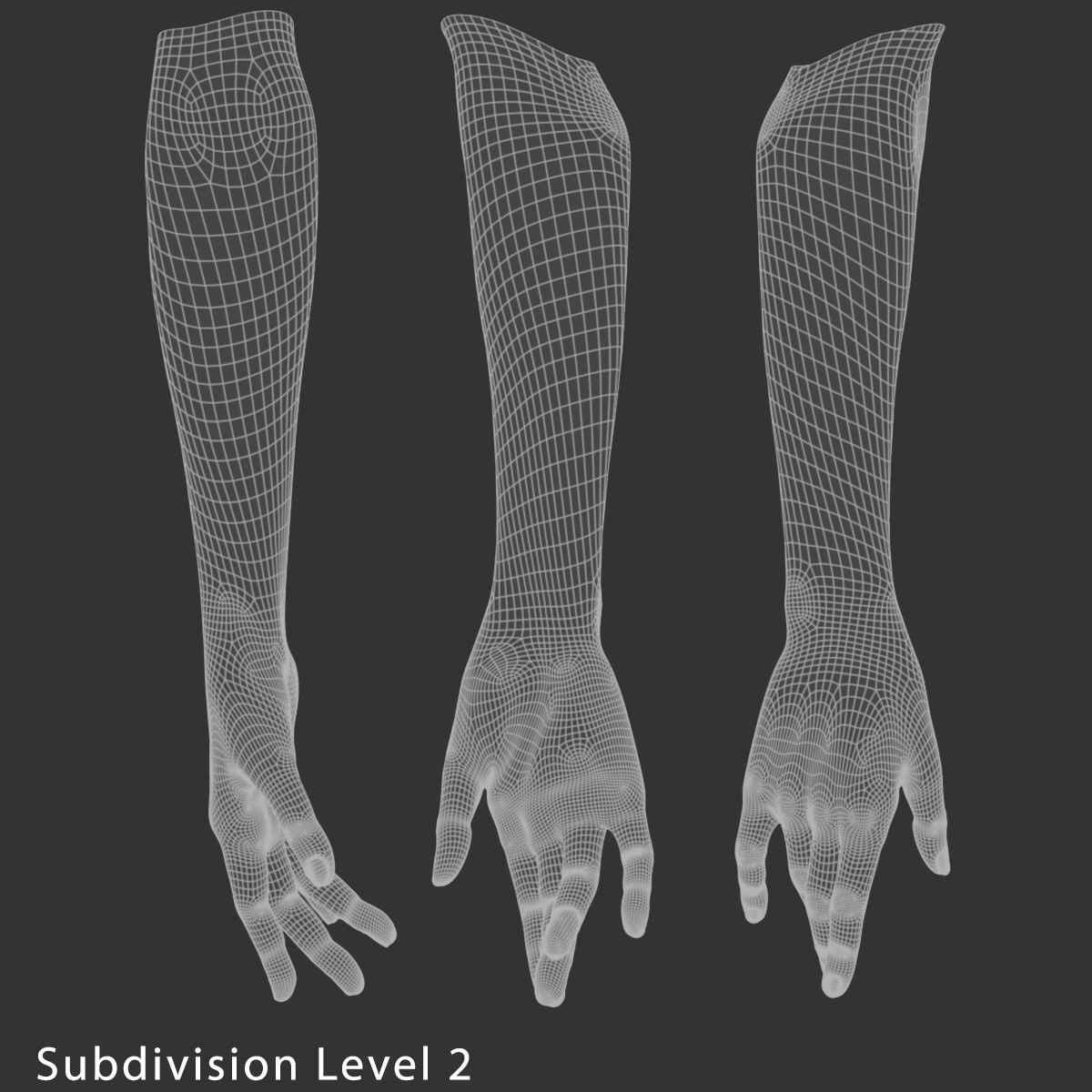 hand arm female pose c4d