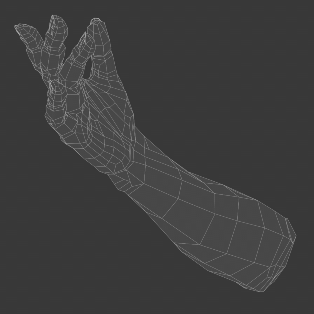 hand arm female pose c4d