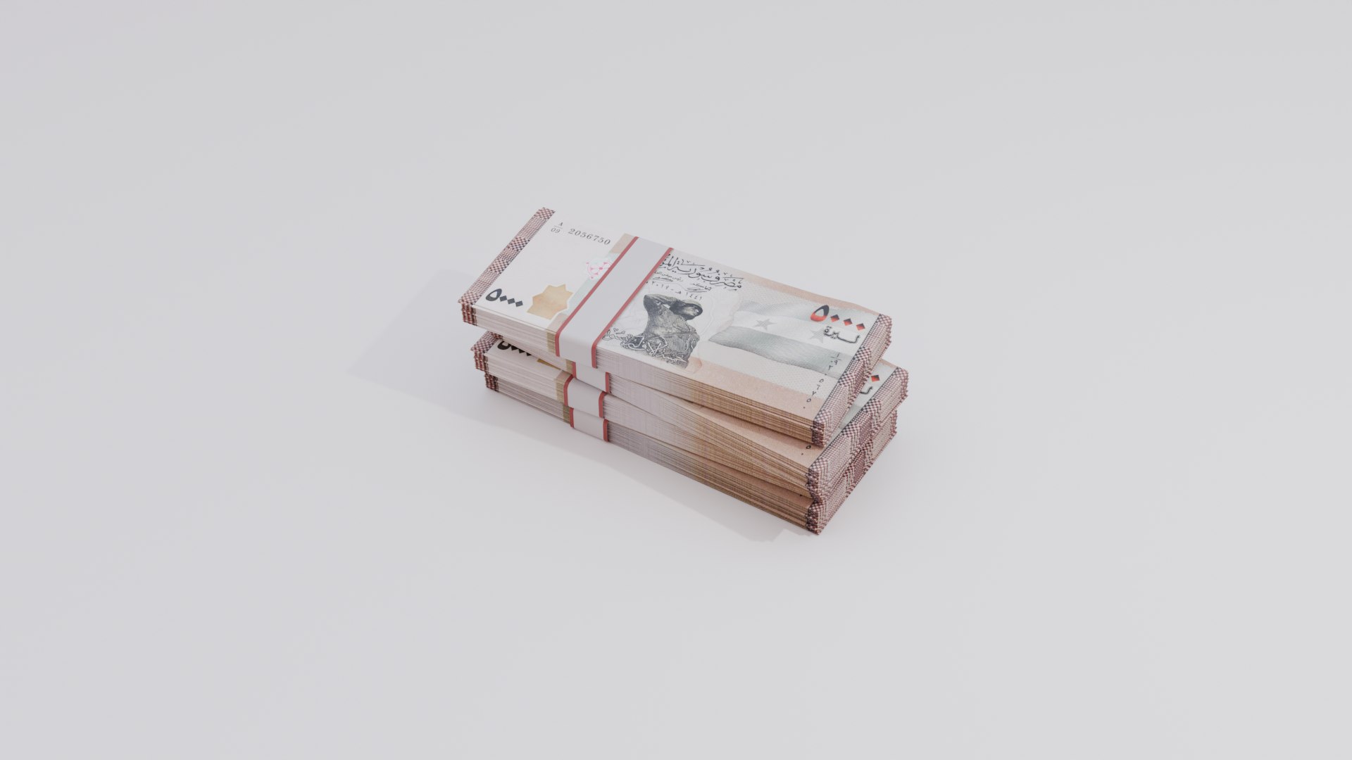 3D 5000 Syria Syrian Pound Currency Model - TurboSquid 2410096