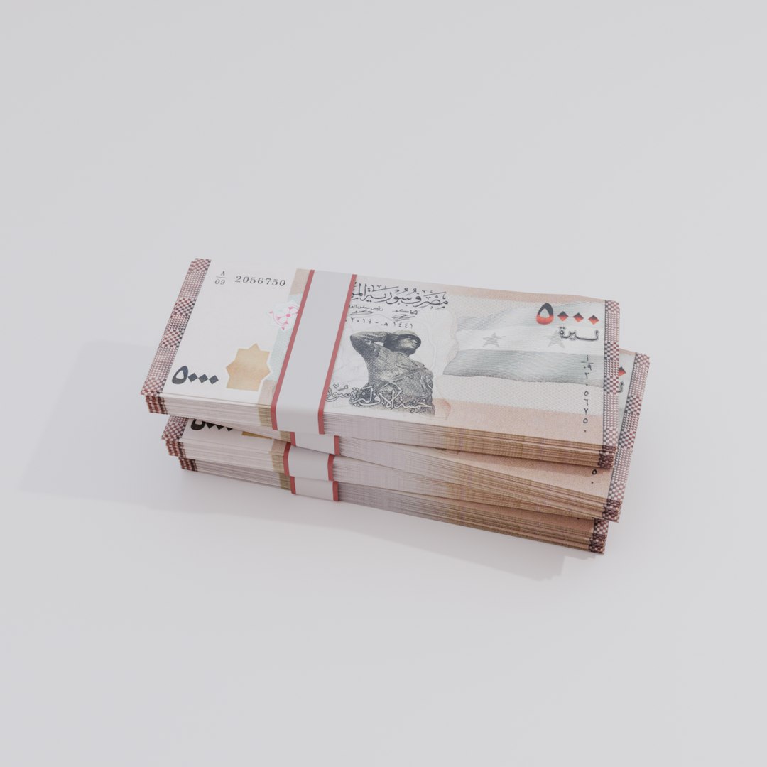 3D 5000 Syria Syrian Pound Currency Model - TurboSquid 2410096