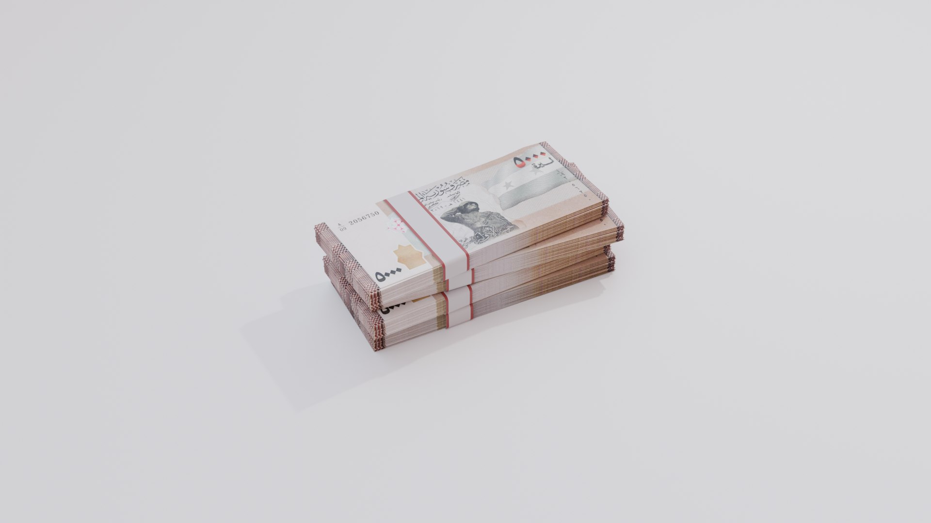 3D 5000 Syria Syrian Pound Currency Model - TurboSquid 2410096