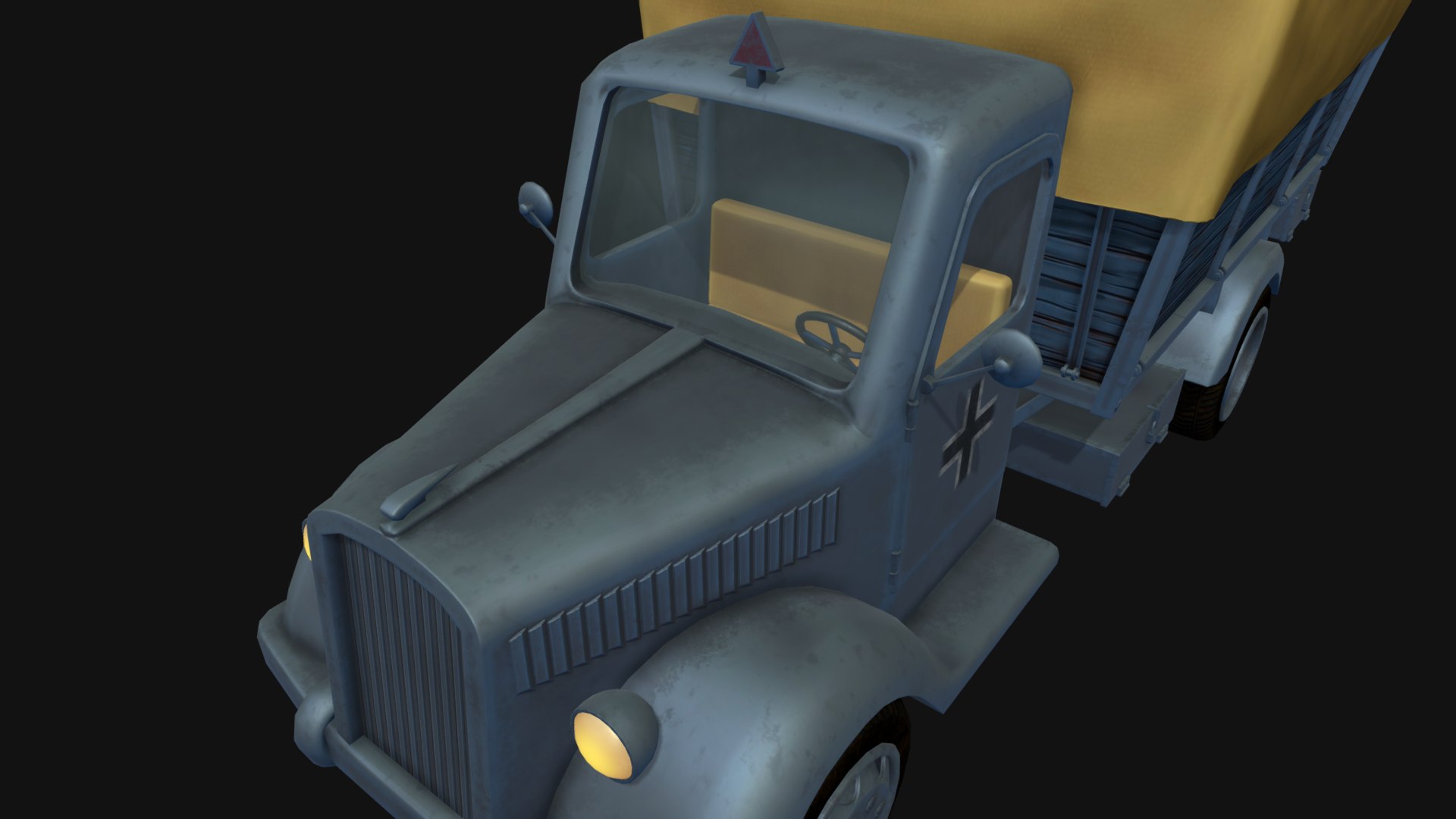 Stylized Opel Blitz 3D Model - TurboSquid 2090574