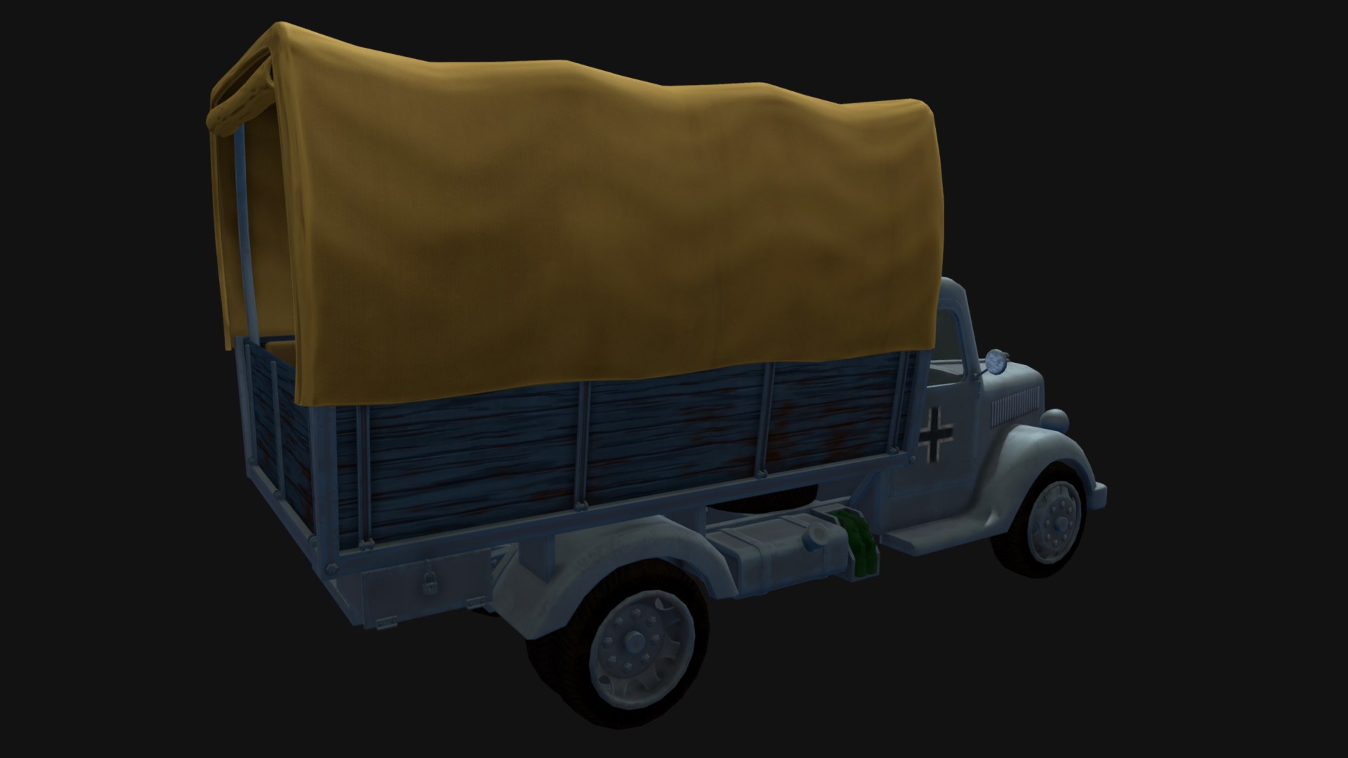 Stylized Opel Blitz 3D Model - TurboSquid 2090574