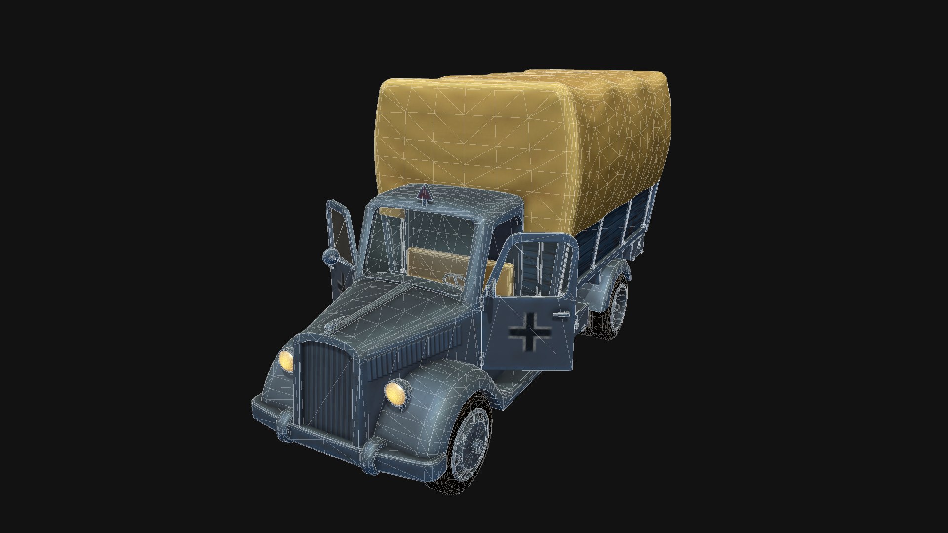 Stylized Opel Blitz 3D Model - TurboSquid 2090574