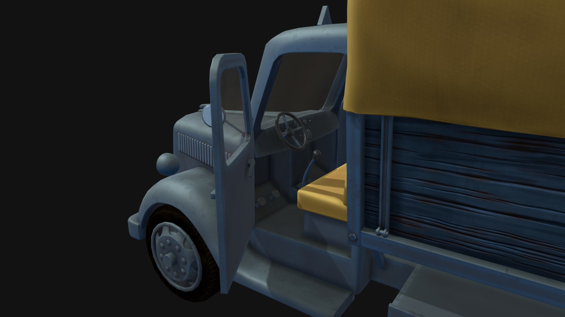 Stylized Opel Blitz 3D Model - TurboSquid 2090574