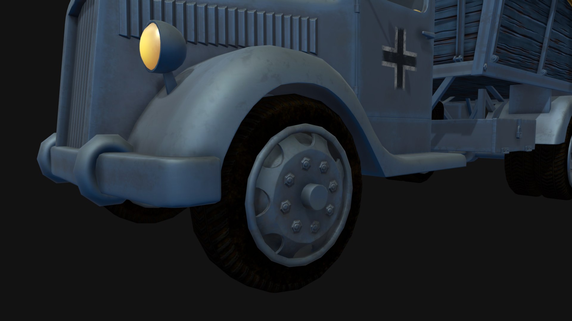 Stylized Opel Blitz 3D Model - TurboSquid 2090574