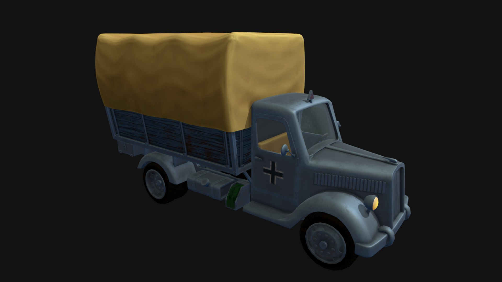 Stylized Opel Blitz 3D Model - TurboSquid 2090574