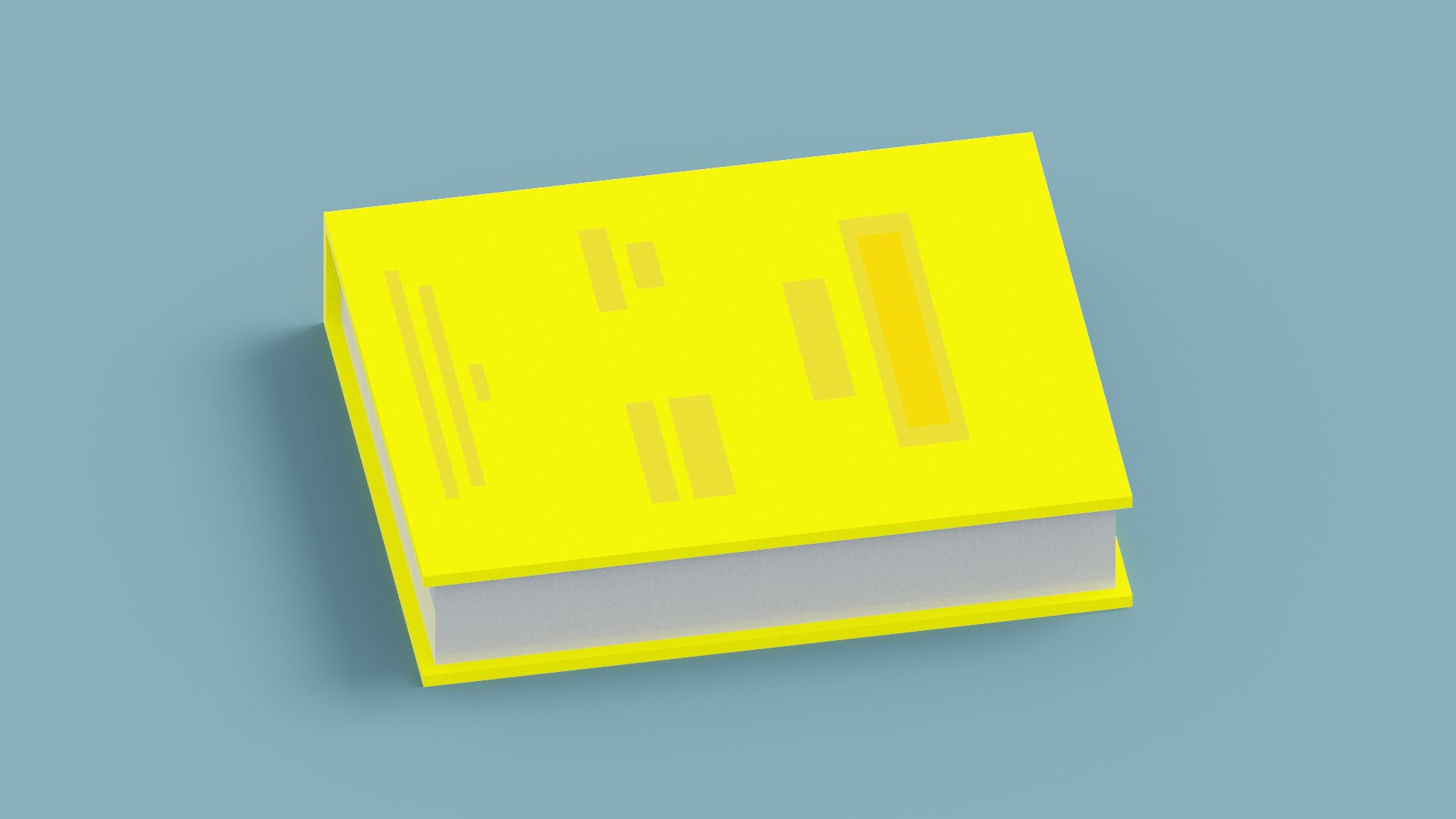 3D Voxel Yellow Book Model - TurboSquid 1979057