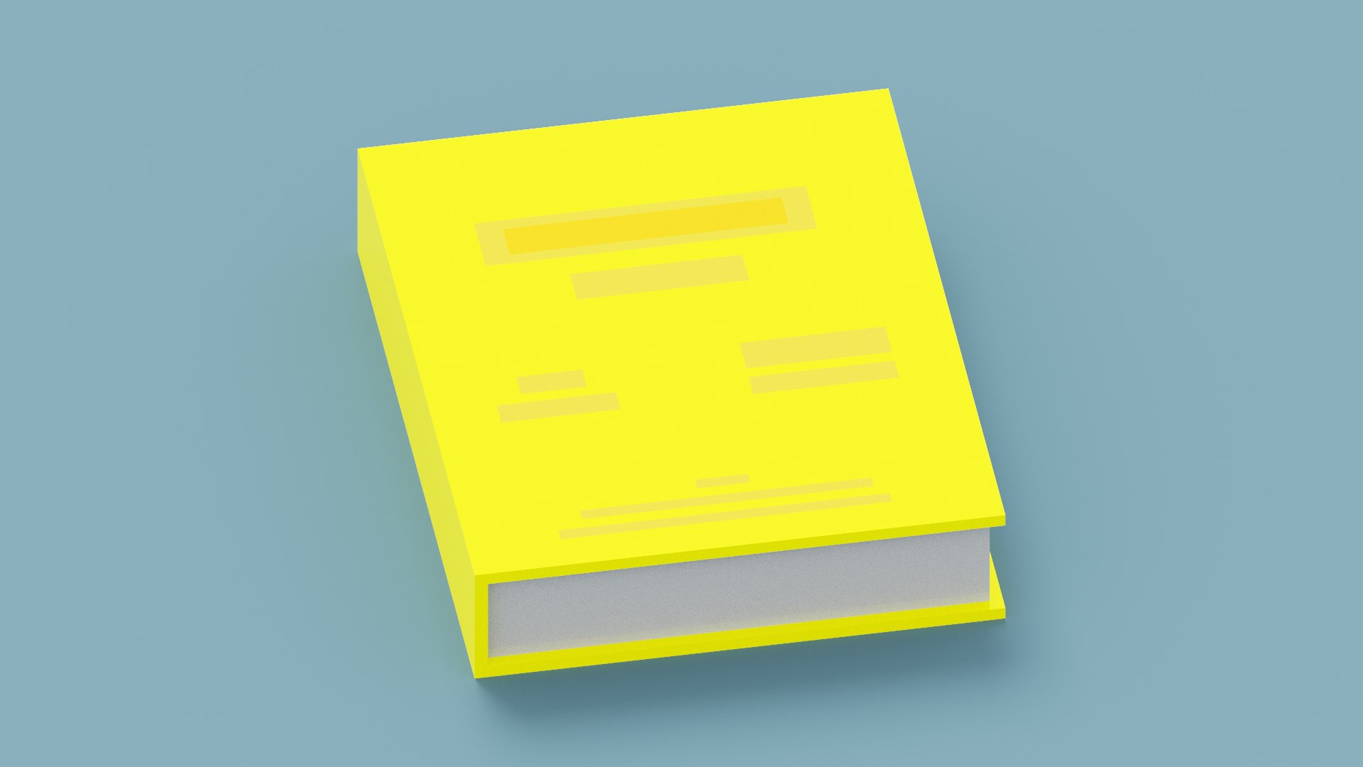 3D Voxel Yellow Book Model - TurboSquid 1979057