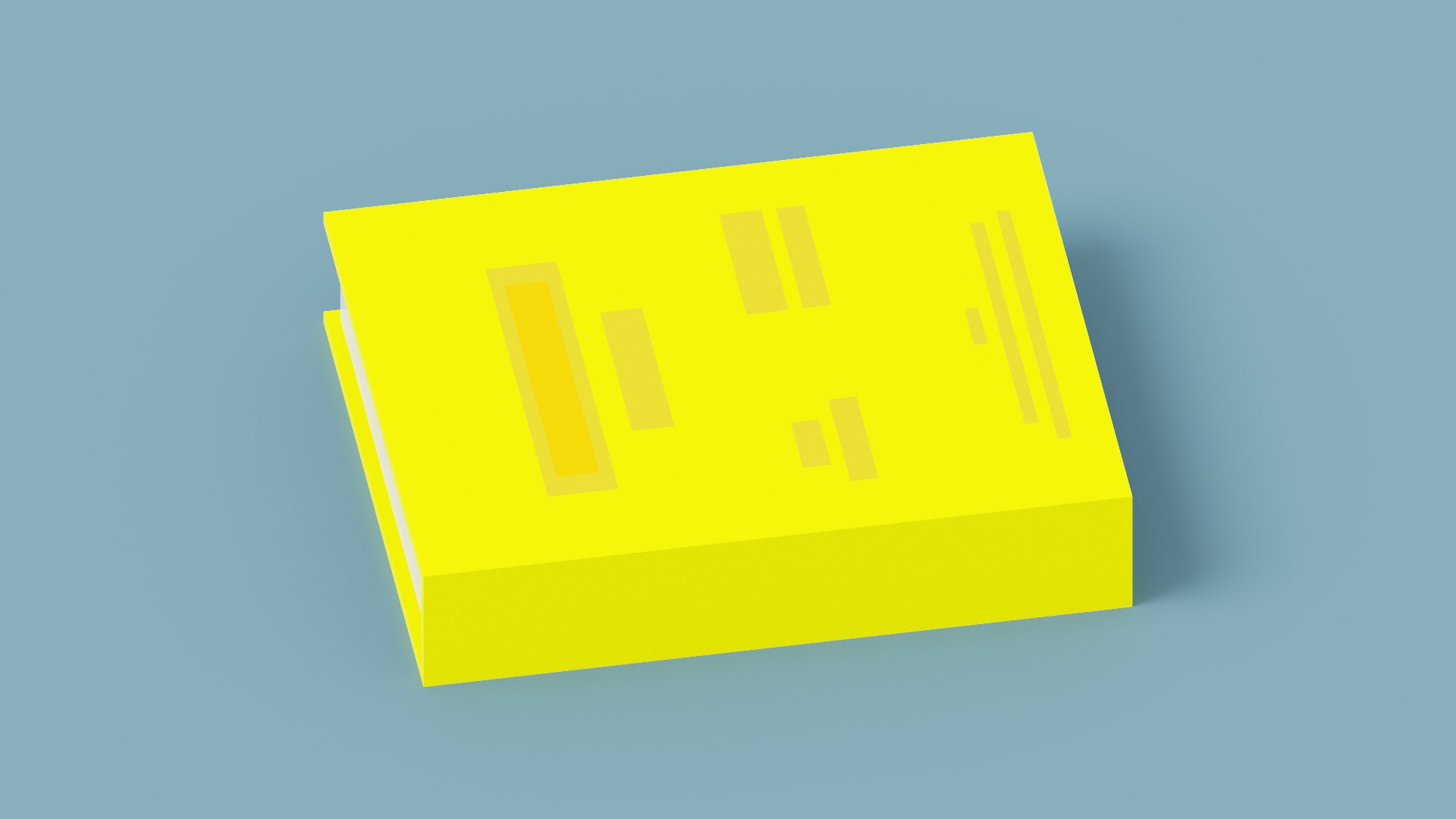 3D Voxel Yellow Book Model - TurboSquid 1979057