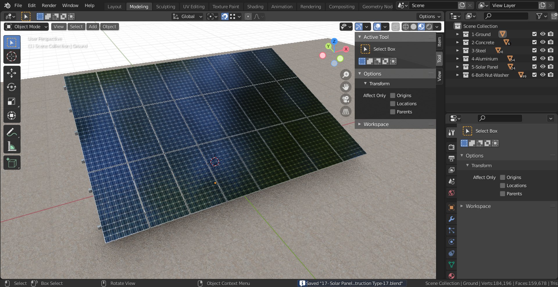 3D Solar Panel Steel Construction Type 18 Model - TurboSquid 2146654