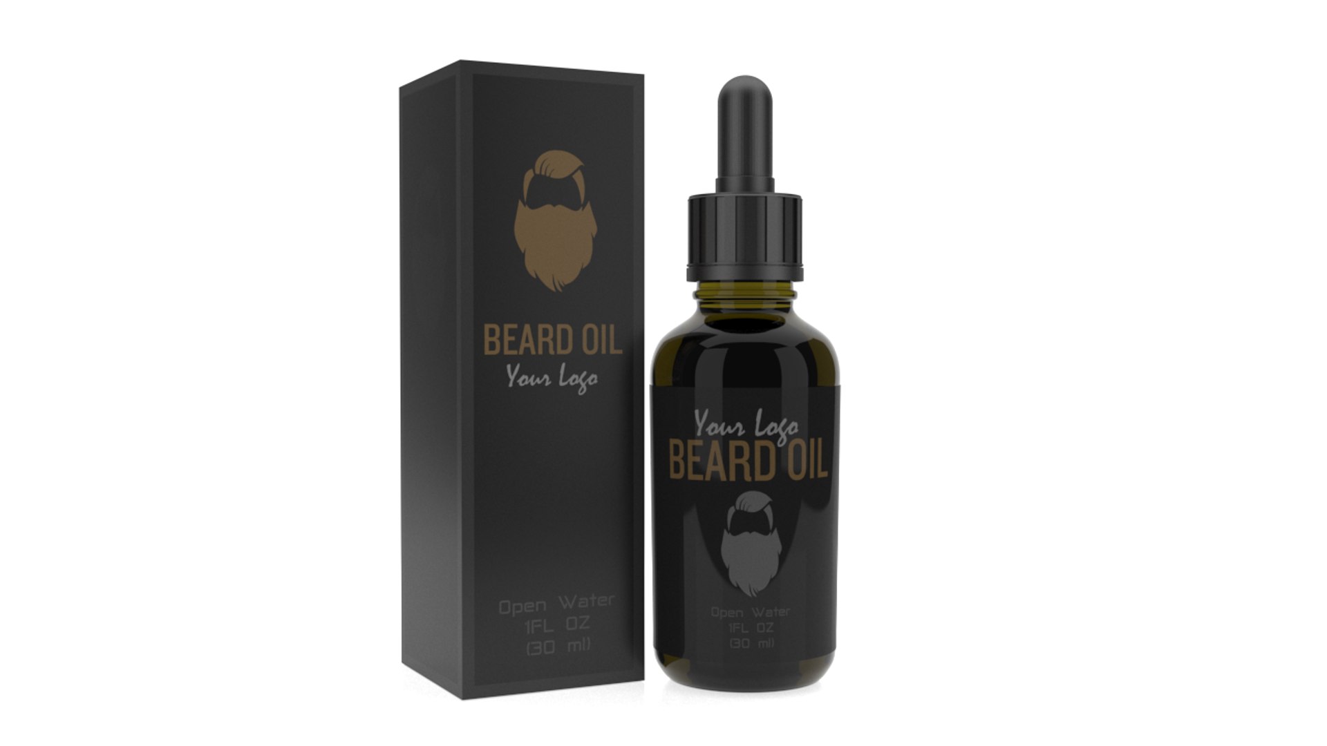 Beard Bottle Oil 3D Model - TurboSquid 1380597