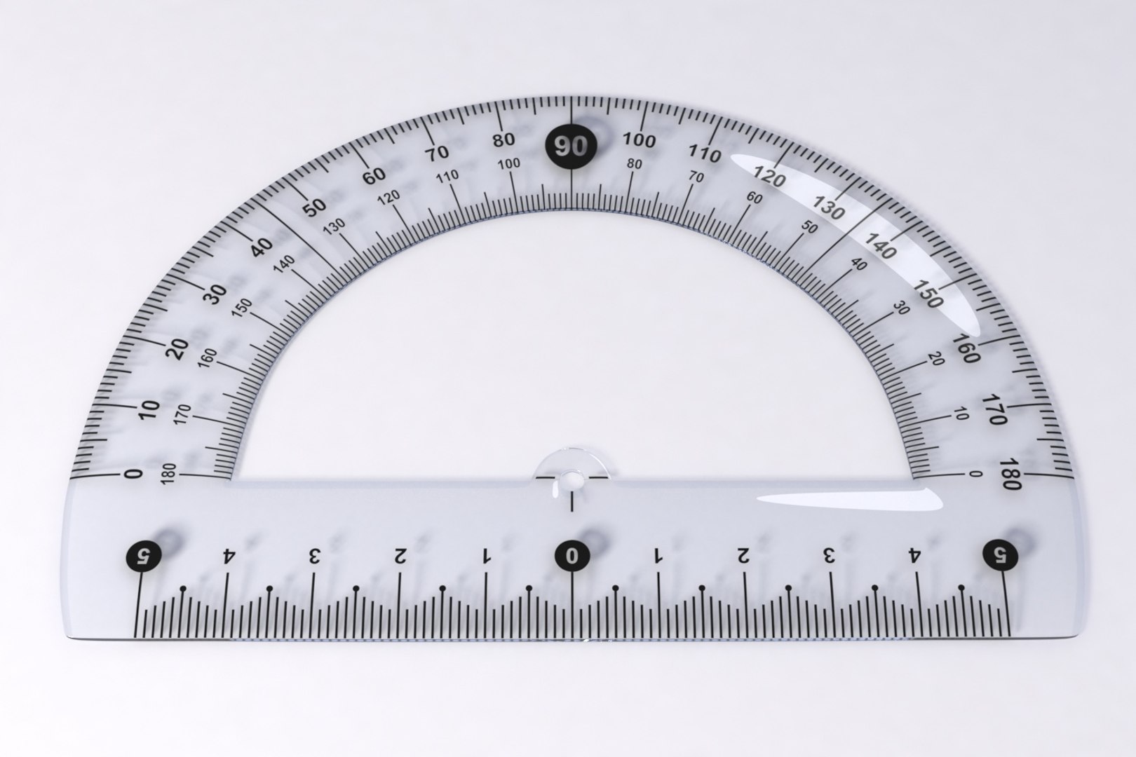 Protractor centimeters model - TurboSquid 1297854