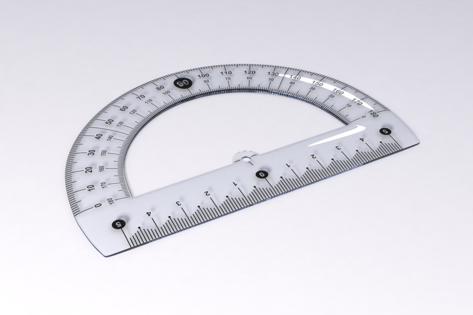 Protractor centimeters model - TurboSquid 1297854