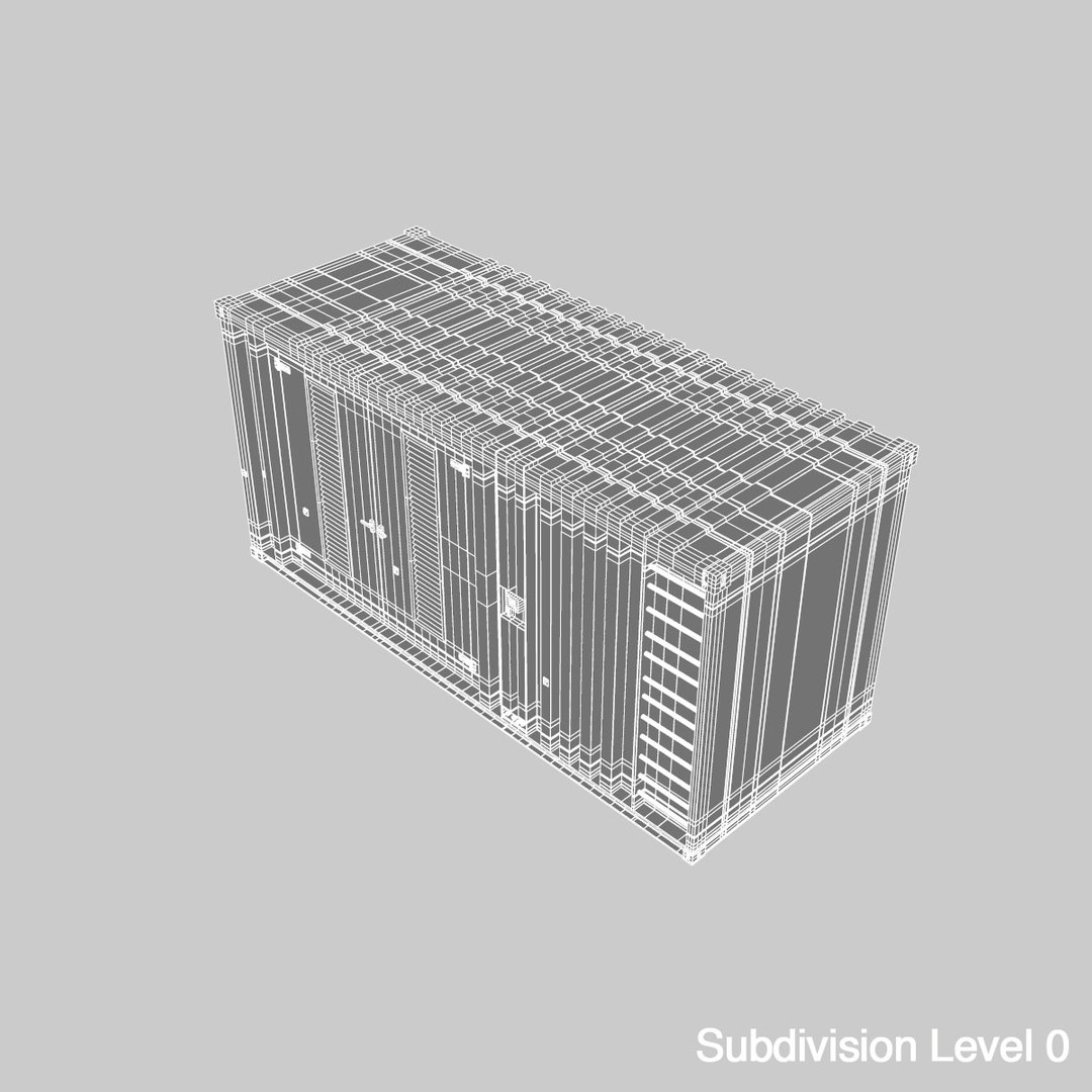 3d Model Industrial Container