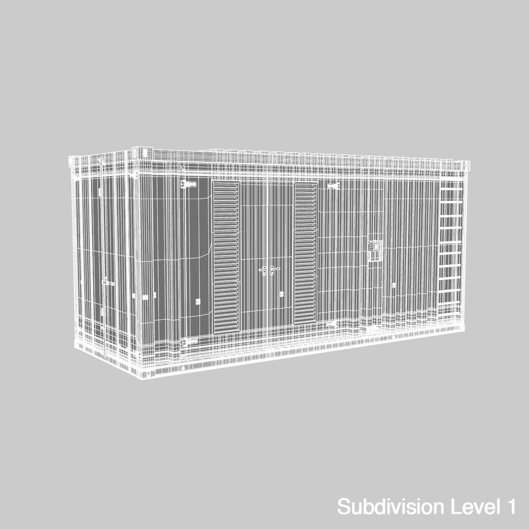 3d Model Industrial Container