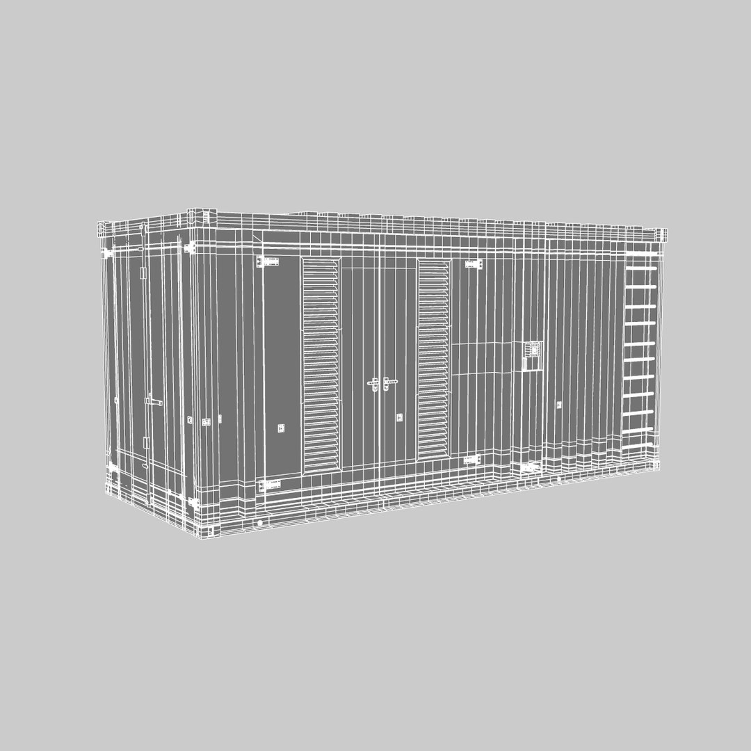3d Model Industrial Container