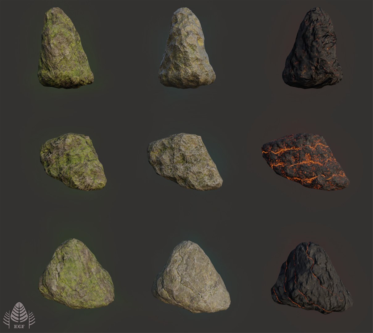 Rock Pack 3D Model - TurboSquid 1167091