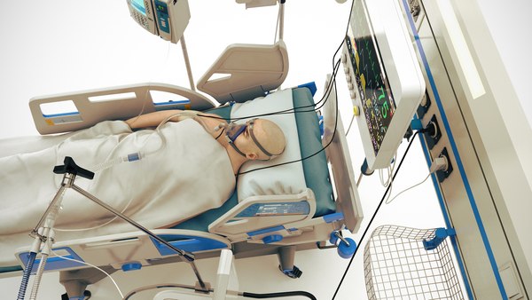 Icu patient 3D model - TurboSquid 1667085