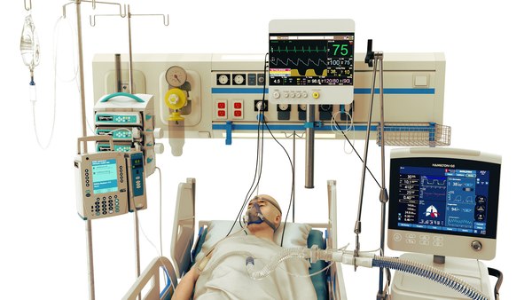 Icu patient 3D model - TurboSquid 1667085