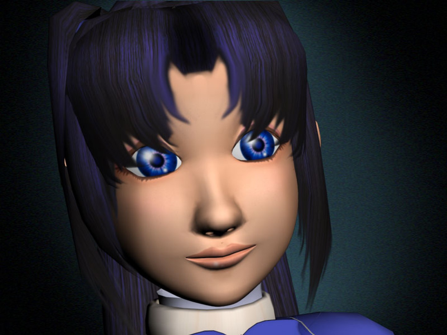 3d girl animating