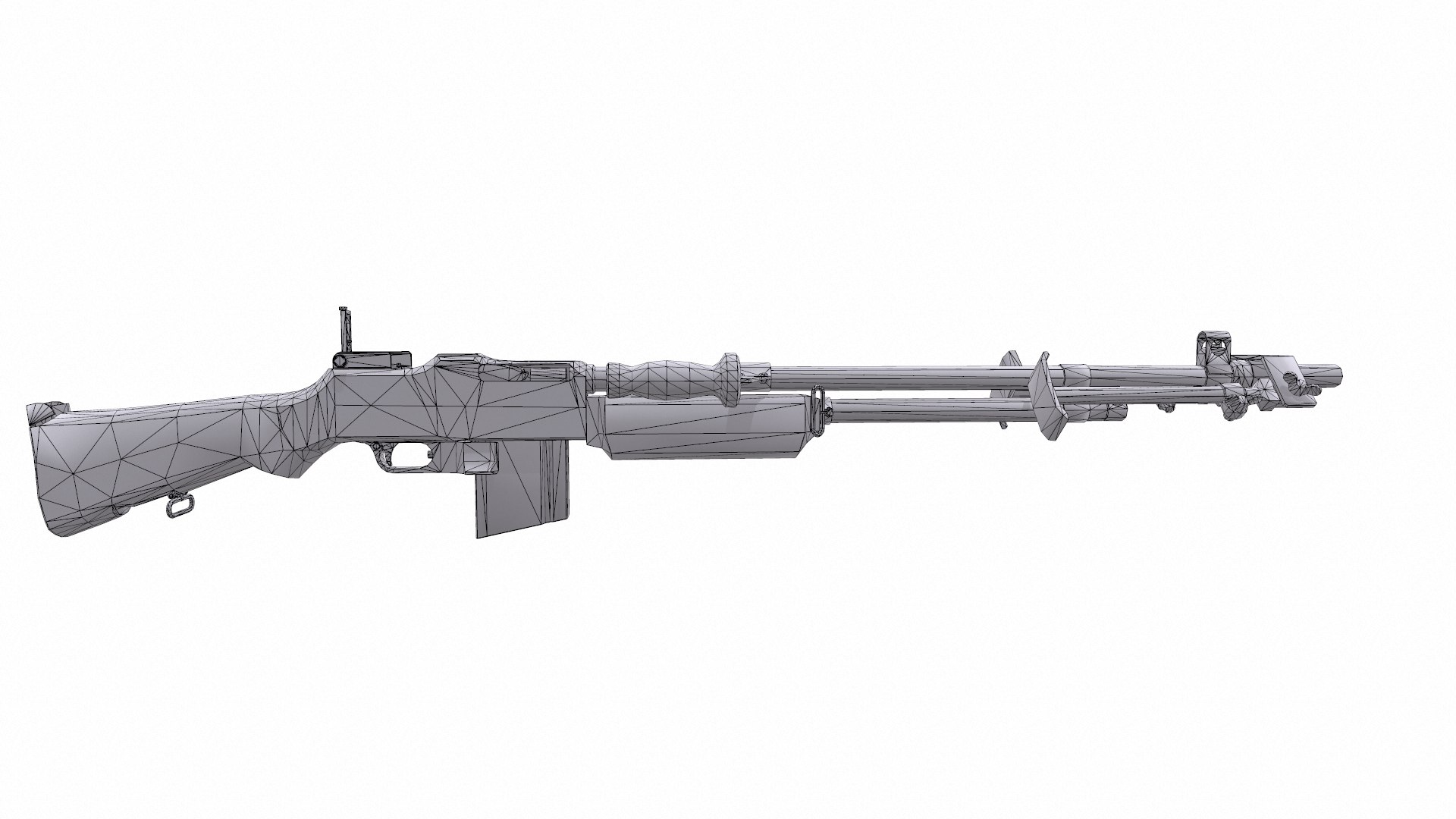 Free 3D Bar M1918 Browning Automatic - TurboSquid 1633972