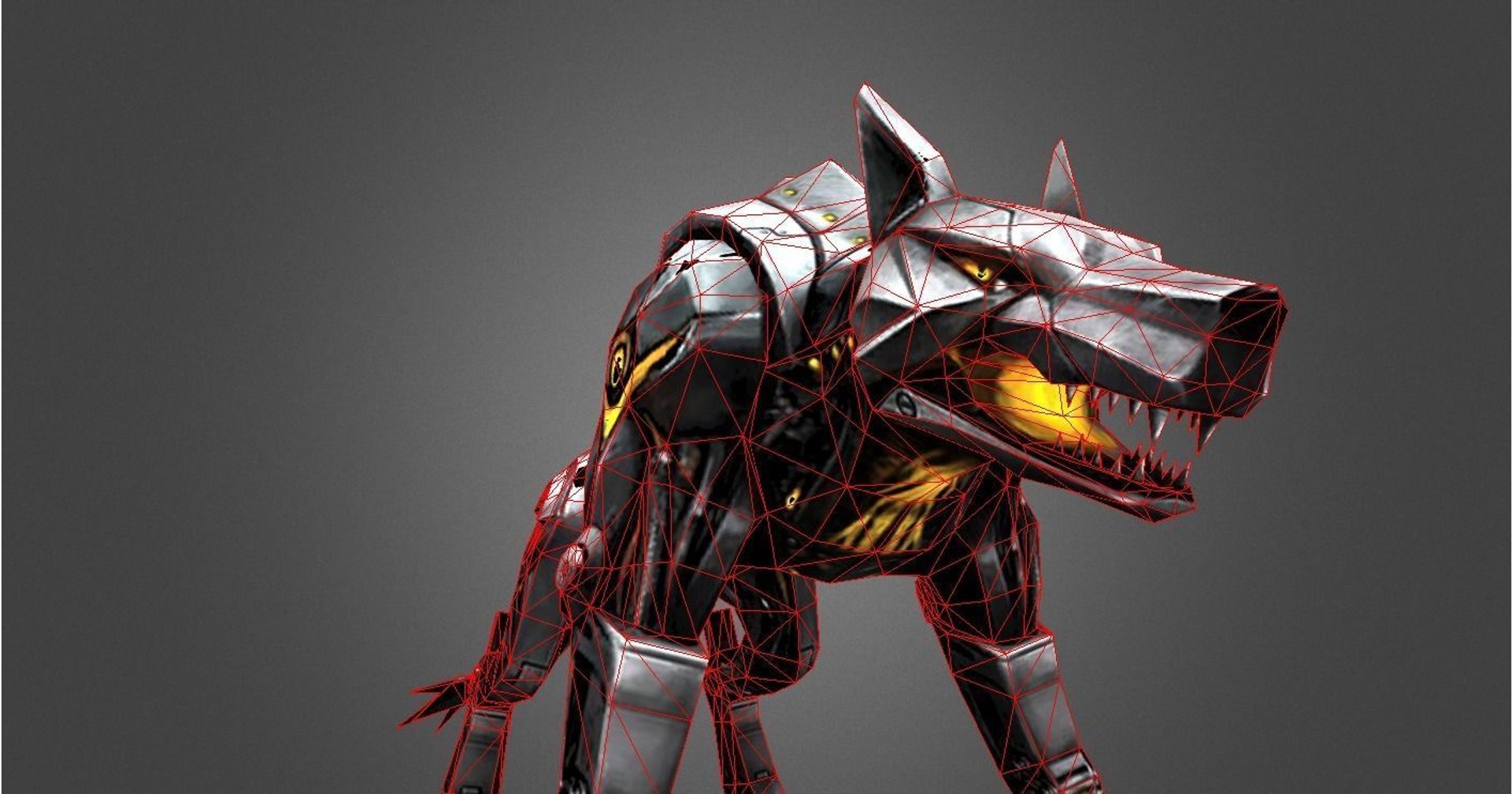 Wolf Robot Low-poly 3D Model - TurboSquid 1548273