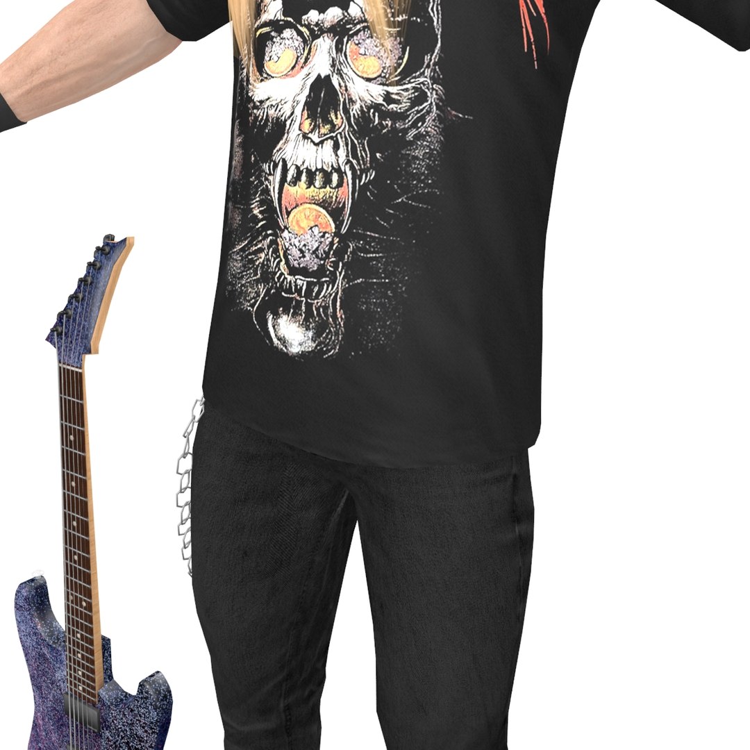 Guitar Player 3D Model - TurboSquid 1304767