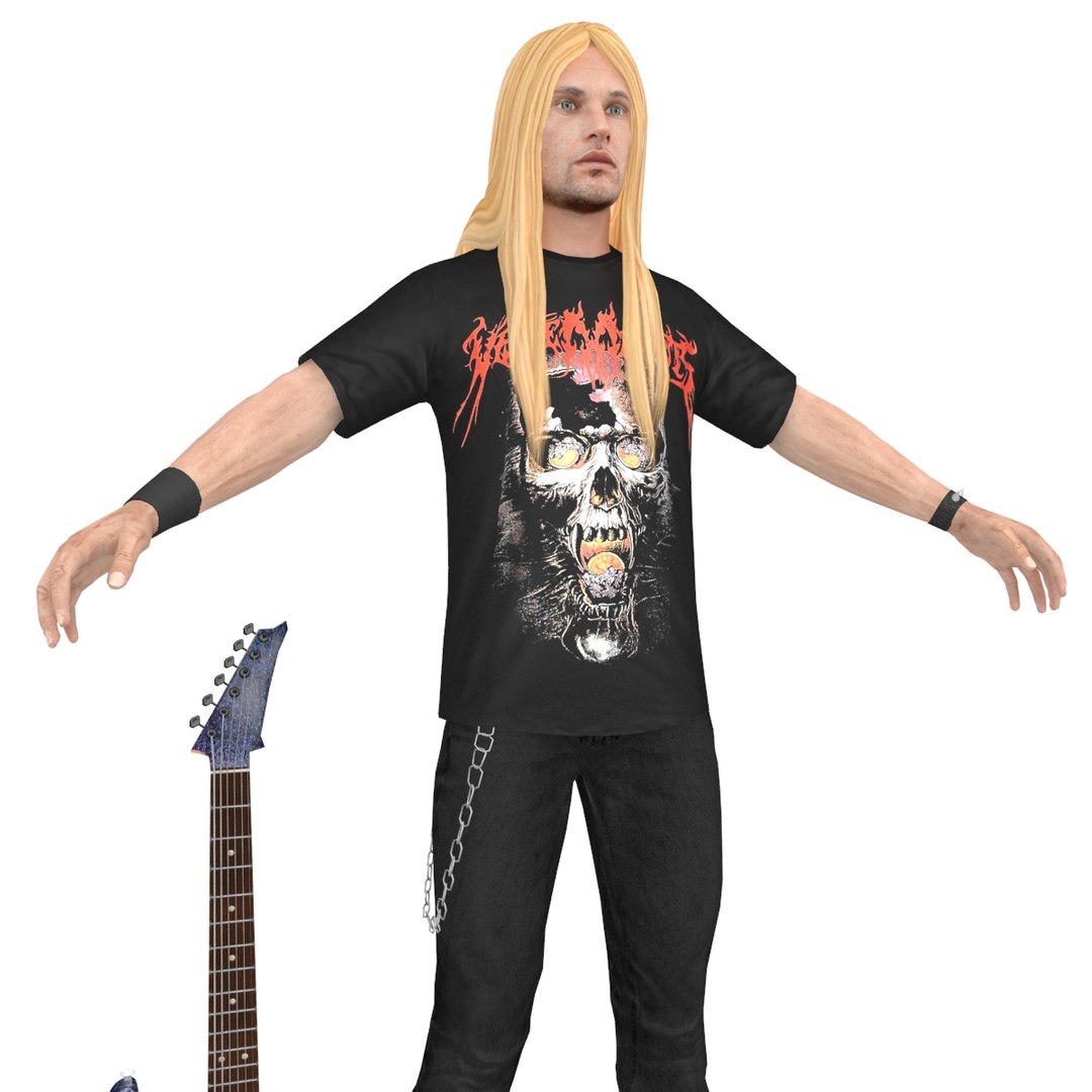 Guitar Player 3D Model - TurboSquid 1304767