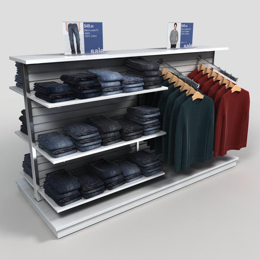 3d Model Clothing Display Mens Sweaters