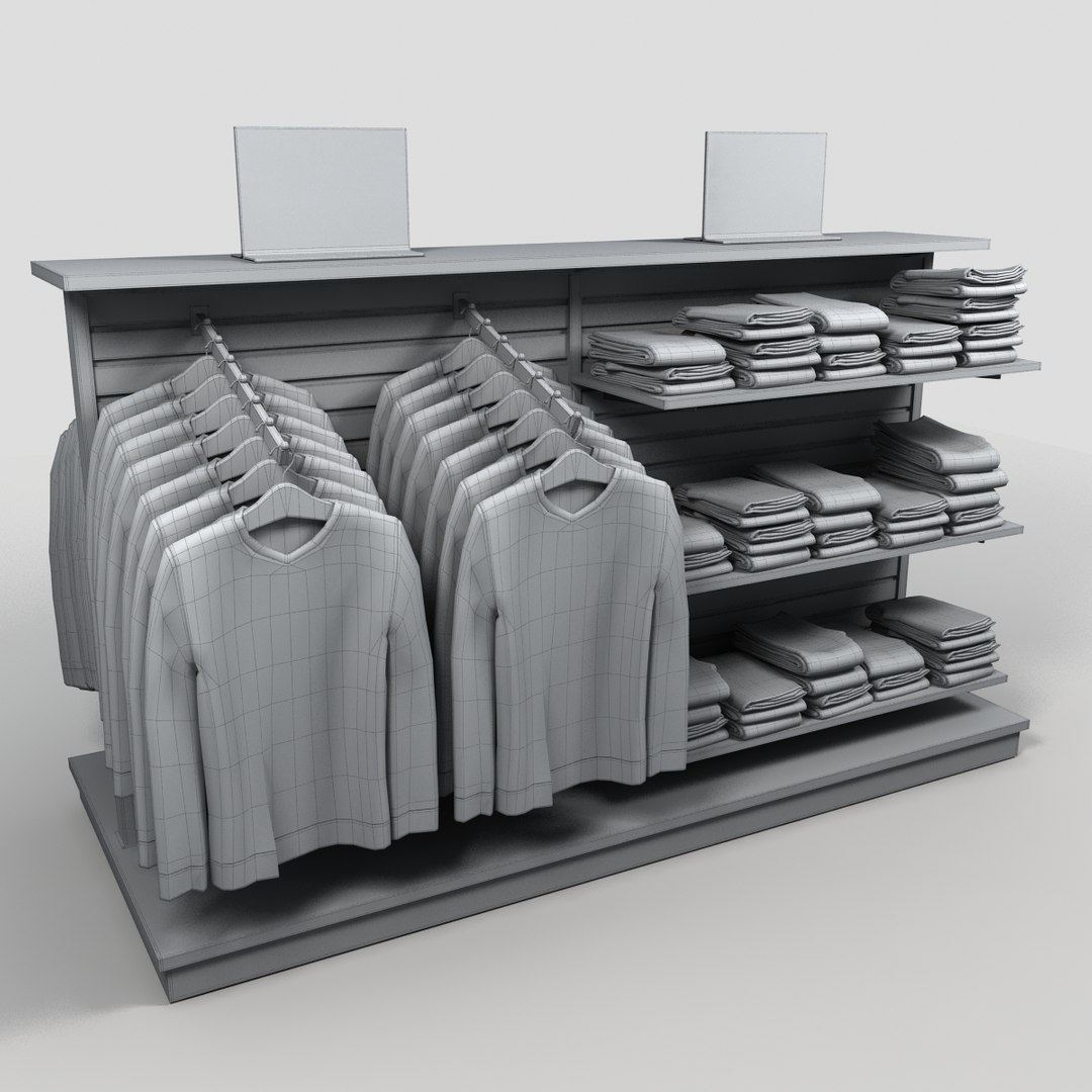 3d Model Clothing Display Mens Sweaters