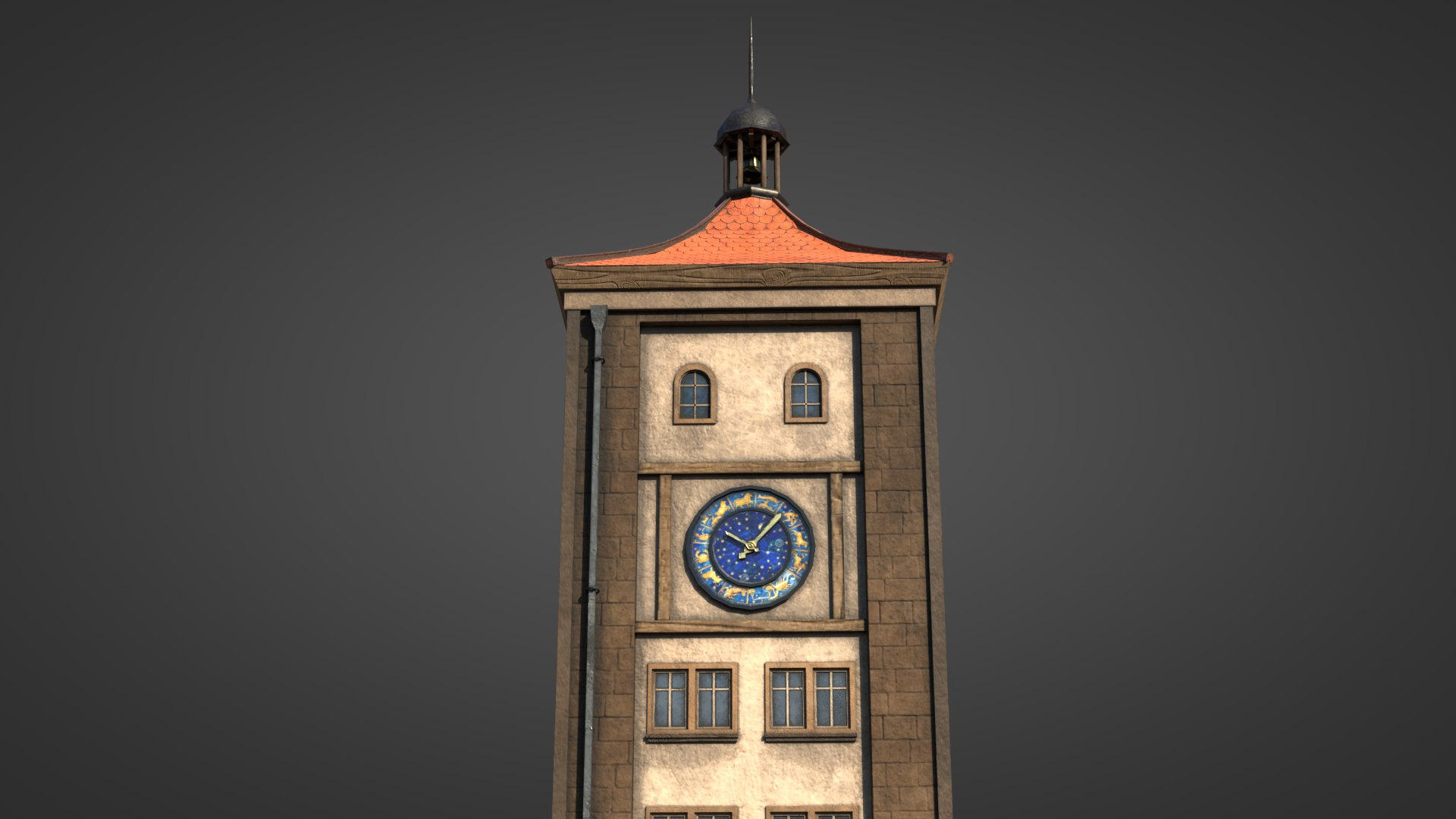 German Clock Tower 3D Model - TurboSquid 2060709