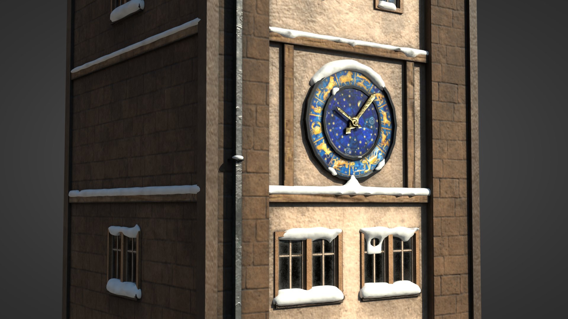 German Clock Tower 3D Model - TurboSquid 2060709
