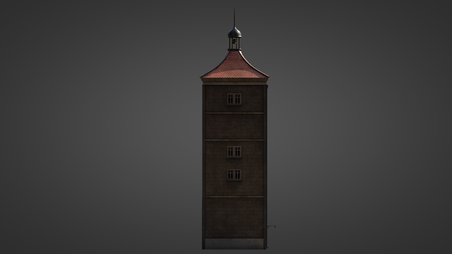 German Clock Tower 3D Model - TurboSquid 2060709
