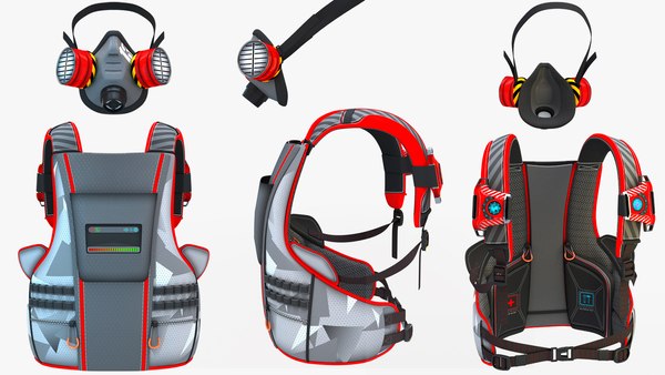 3D backpack mask - TurboSquid 1684583
