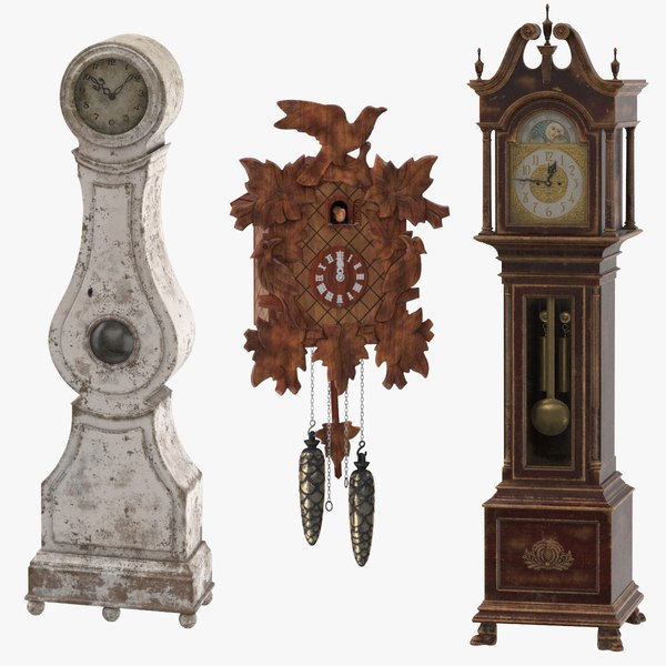3ds grandfather clock