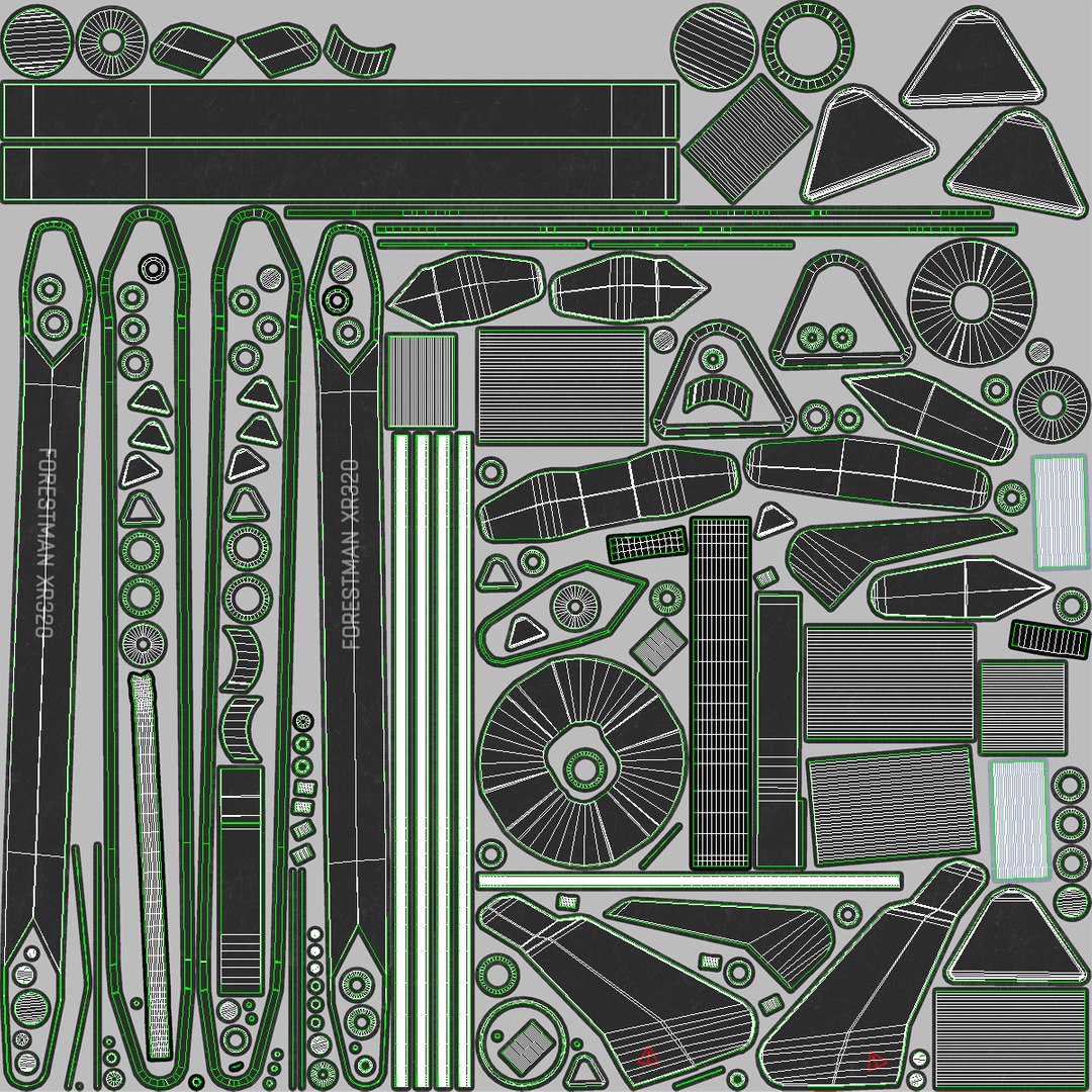 3D Generic Modern Forestry Harvester Model - TurboSquid 2110578