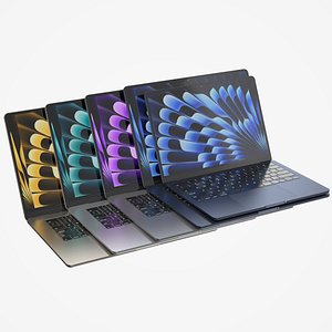 Apple MacBook Pro 16 インチ M3 Pro シルバー3Dモデル Apple MacBook Pro 16 インチ M3 Pro シルバー3Dモデル