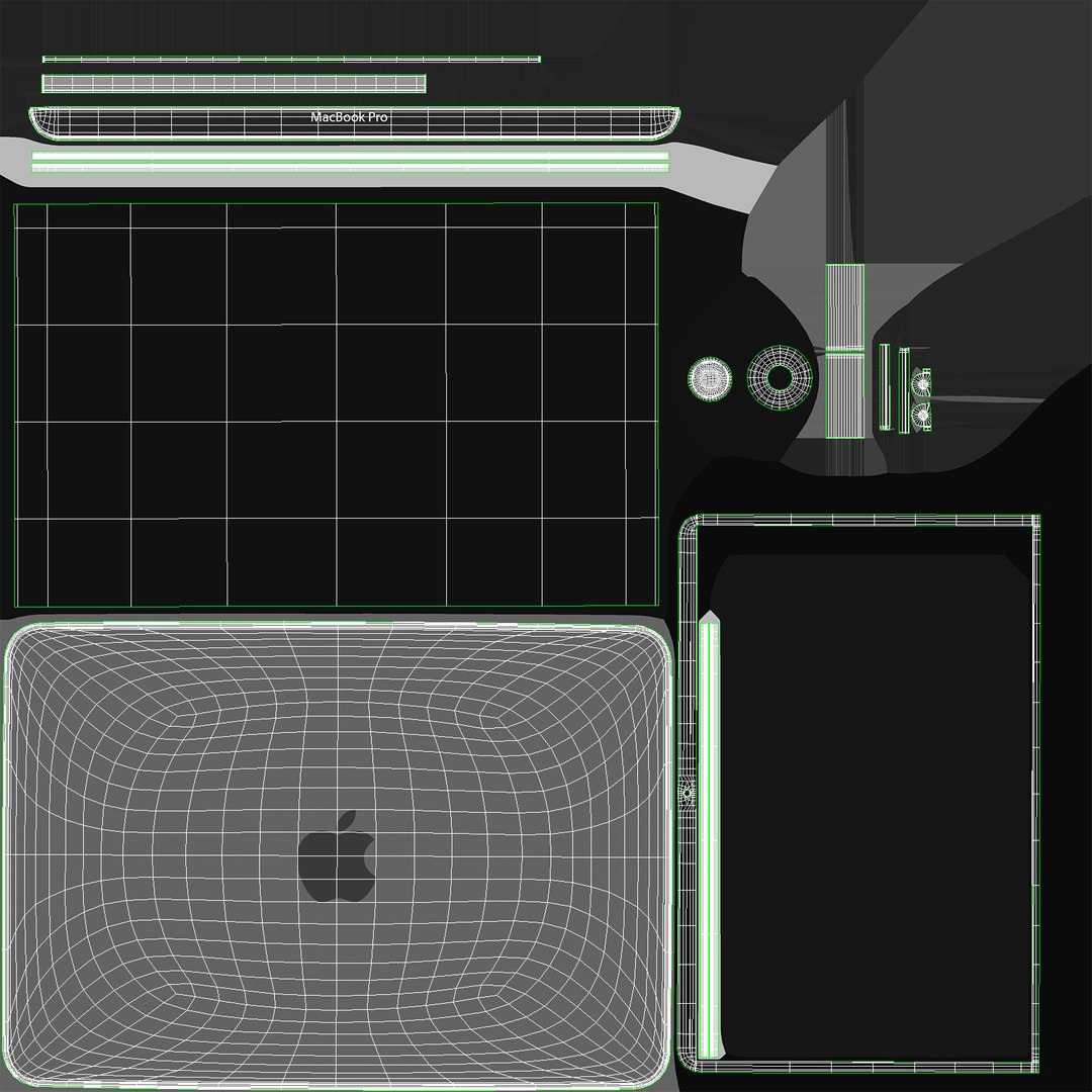 3D model apple macbook pro open - TurboSquid 1290021