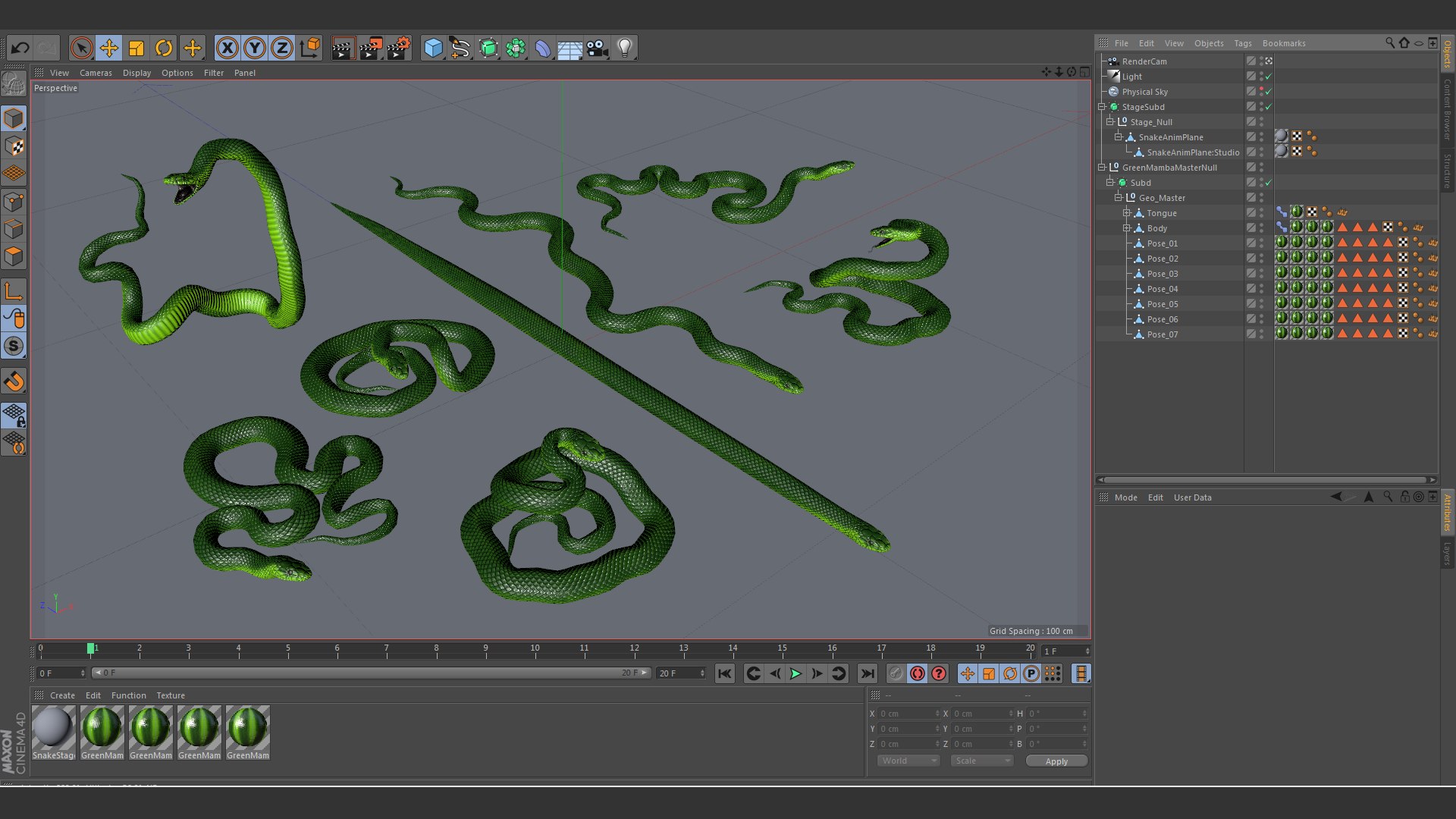 Green Mamba - 3D Mesh 3D - TurboSquid 1775194