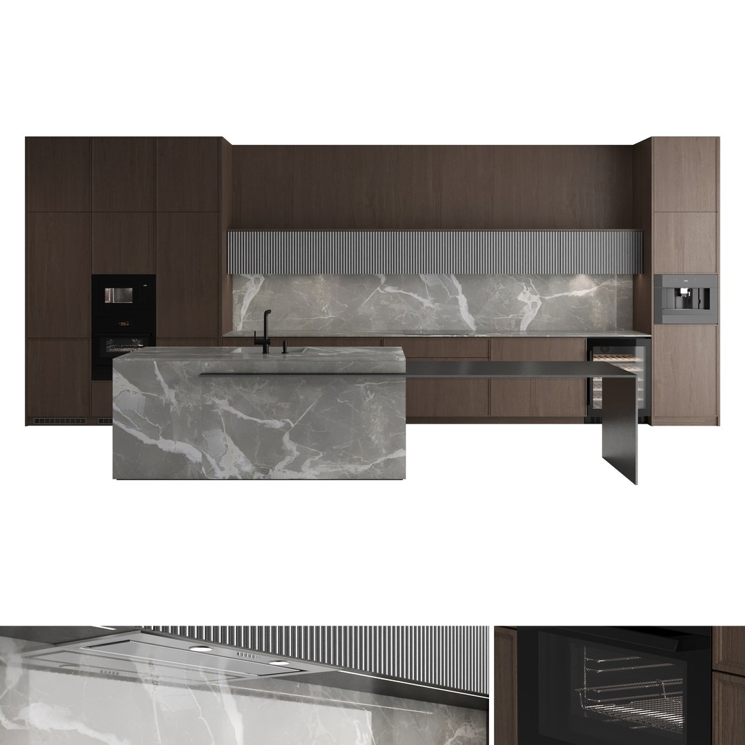 3D Kitchen Set 42 Model - TurboSquid 2187762