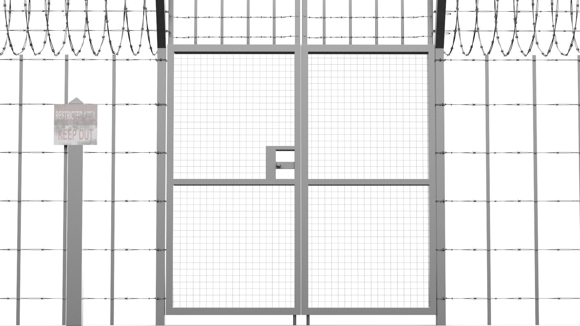 3D Barbed Wire Set - TurboSquid 2112673