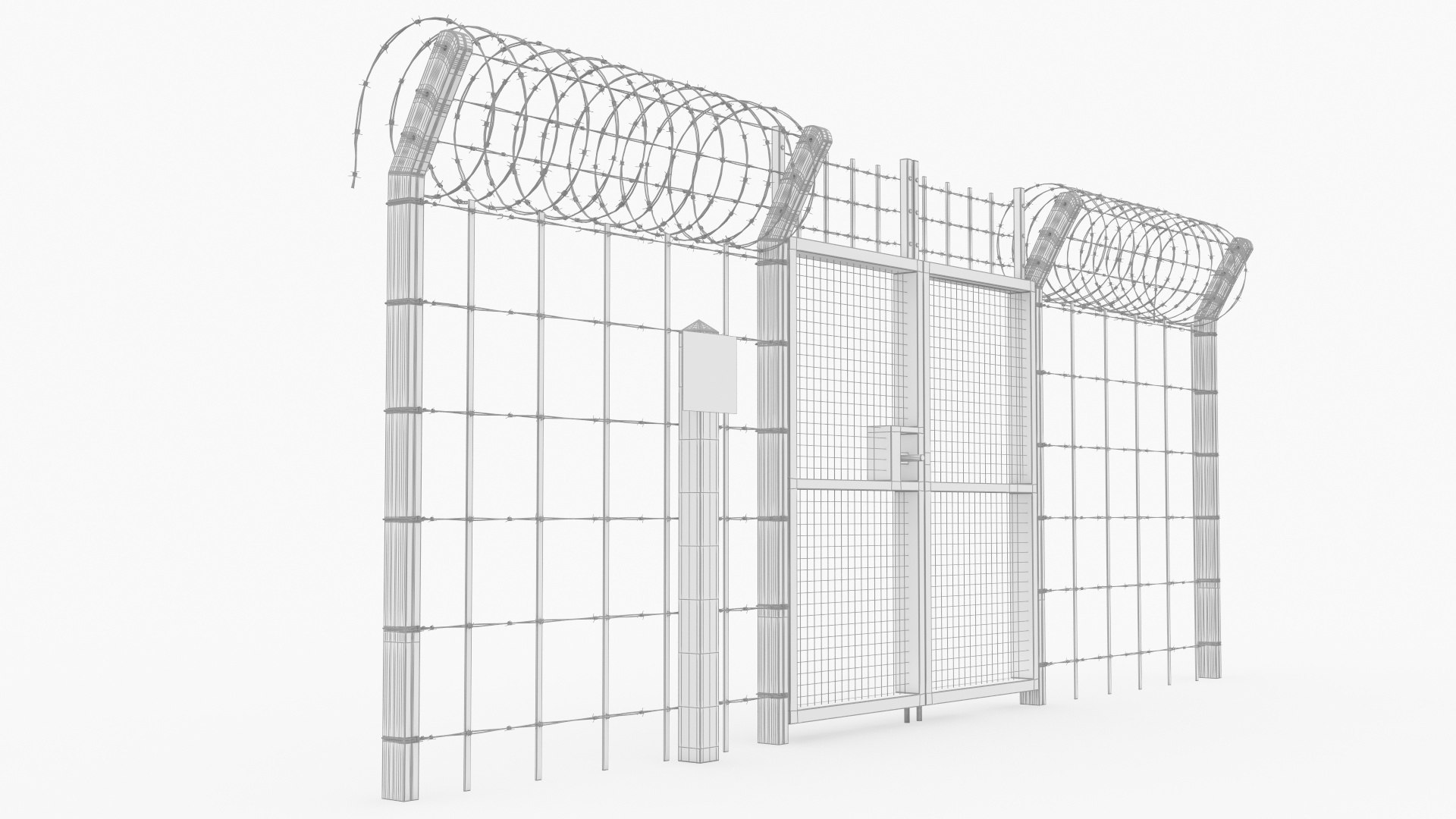 3D Barbed Wire Set - TurboSquid 2112673