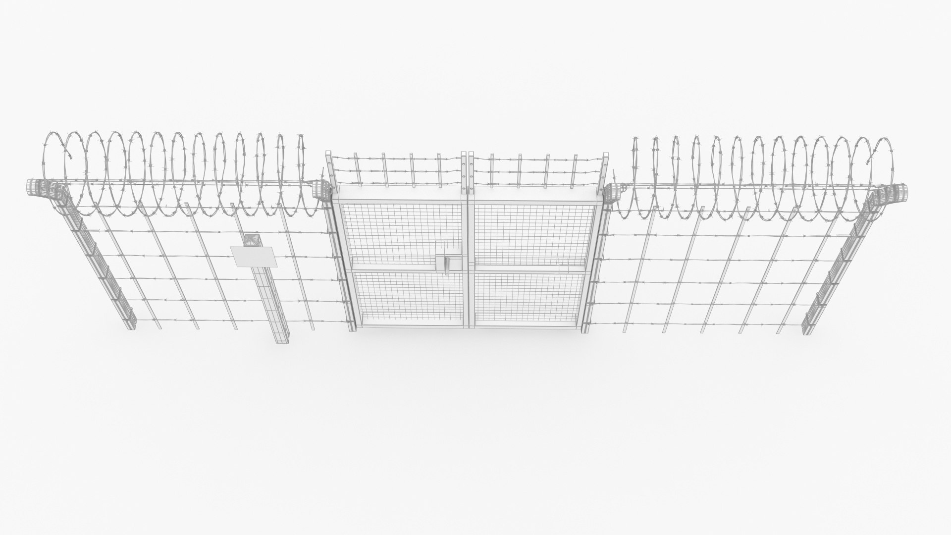 3D Barbed Wire Set - TurboSquid 2112673