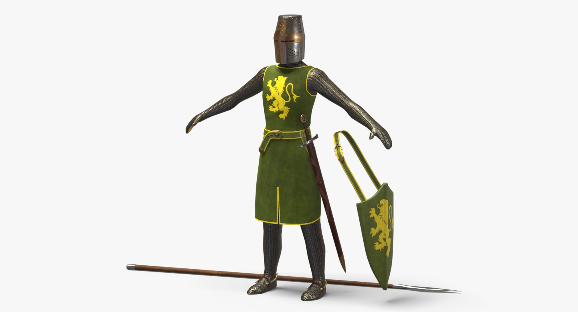 3D Model 13th Century Knight - TurboSquid 1378196